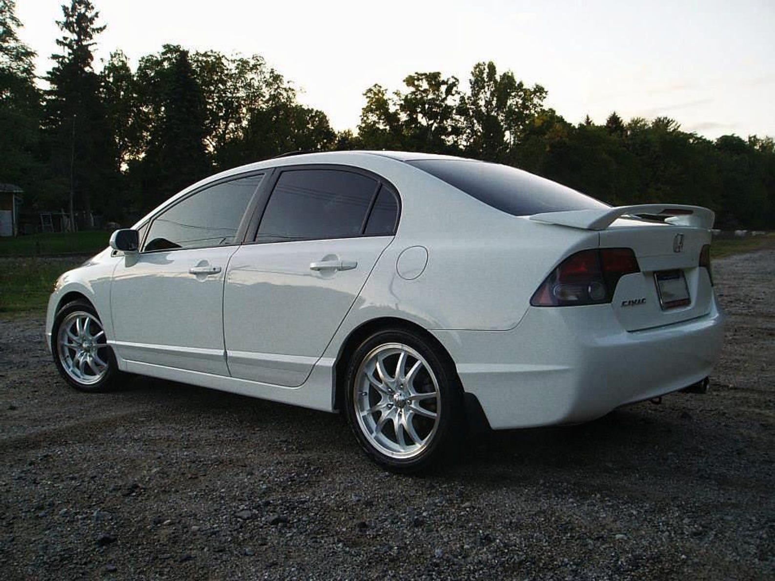 Honda Civic Classic Pure Black Spoiler With Light - Etsy