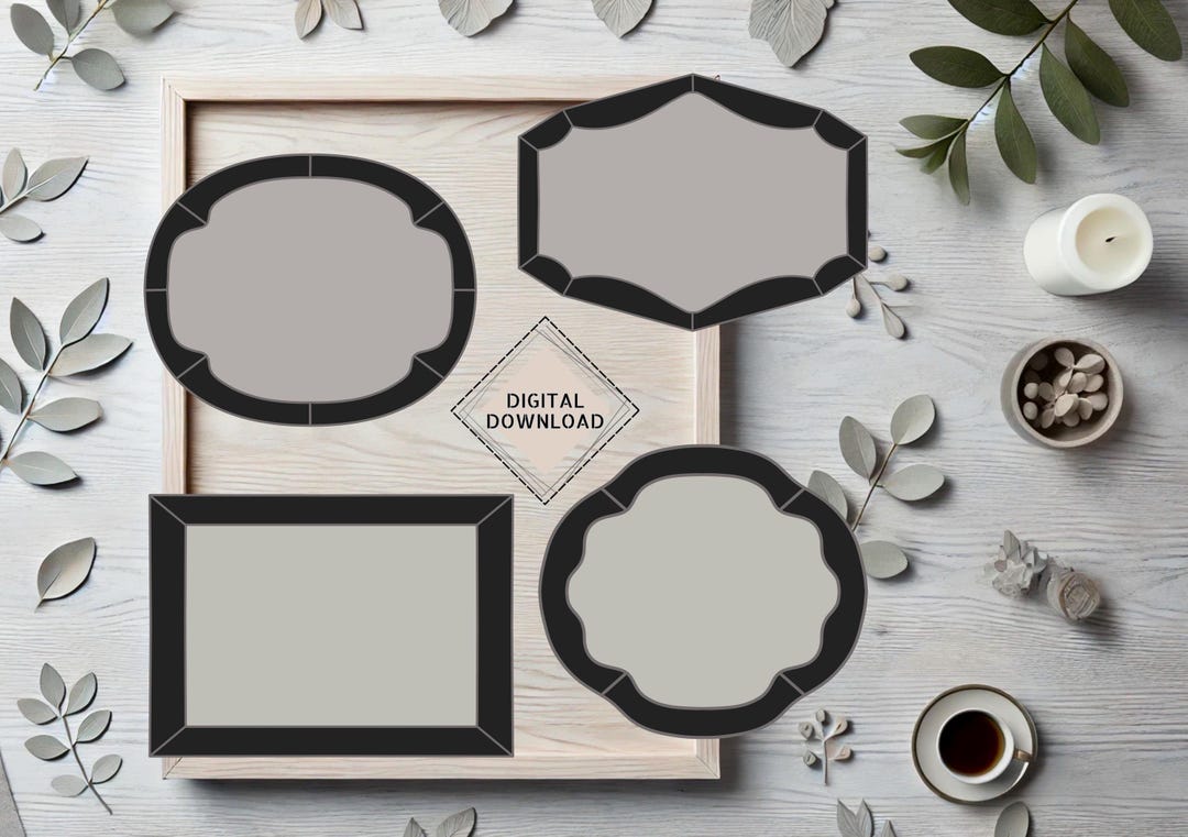 Blank Sign Pack Stained Glass Suncatcher Pattern – Digital Download for ...