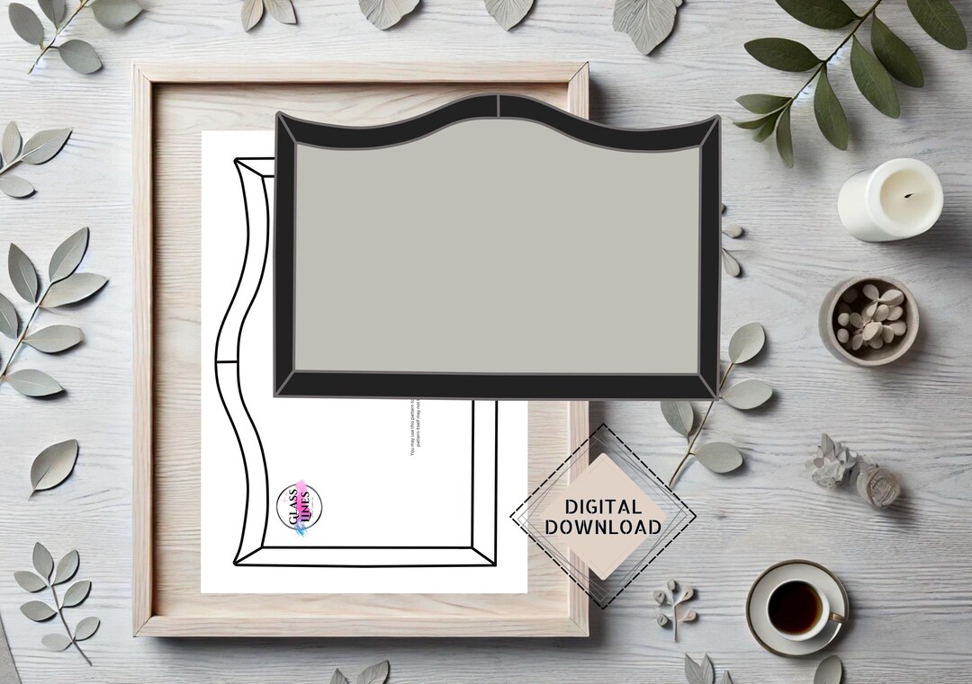Blank Sign 7 Stained Glass Suncatcher Pattern – Digital Download for ...