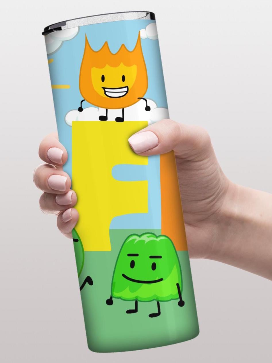 BFDI 20oz Stainless Steal Tumbler With Lid and Straw - Etsy