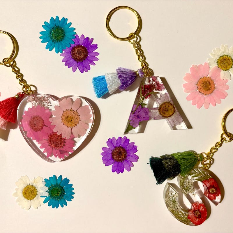Resin Keychain - Etsy