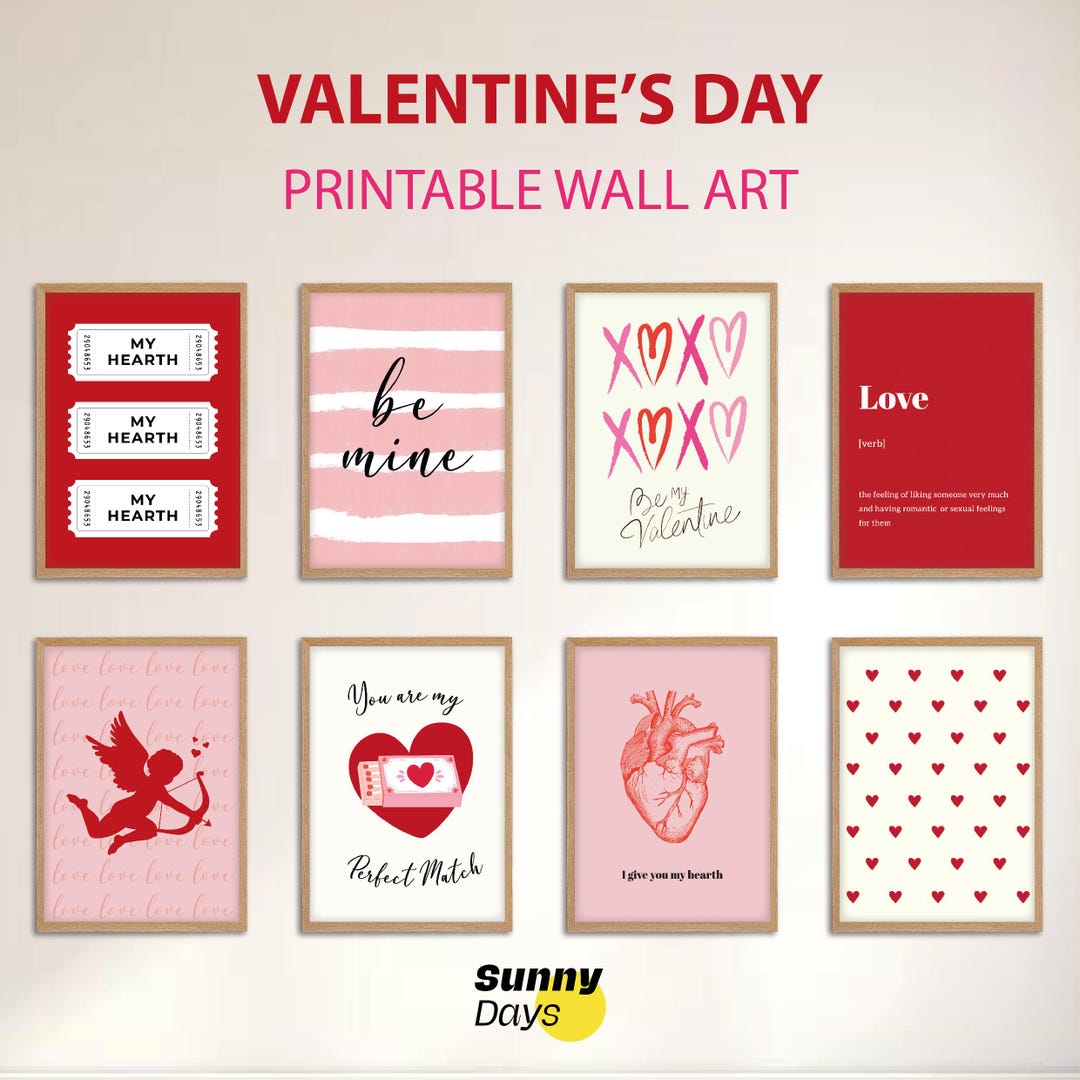 Valentines Day Gift, Love Poster, Couple Gift, Printable Valentines Day ...
