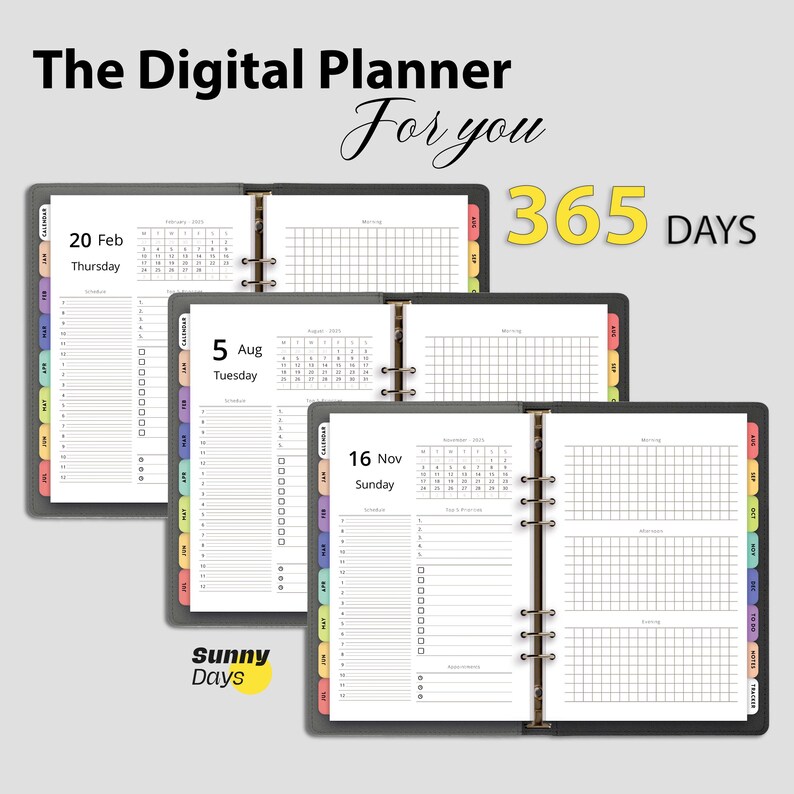 Digital Planner 2025 Goodnotes Planner, Daily Weekly Monthly Planner ...