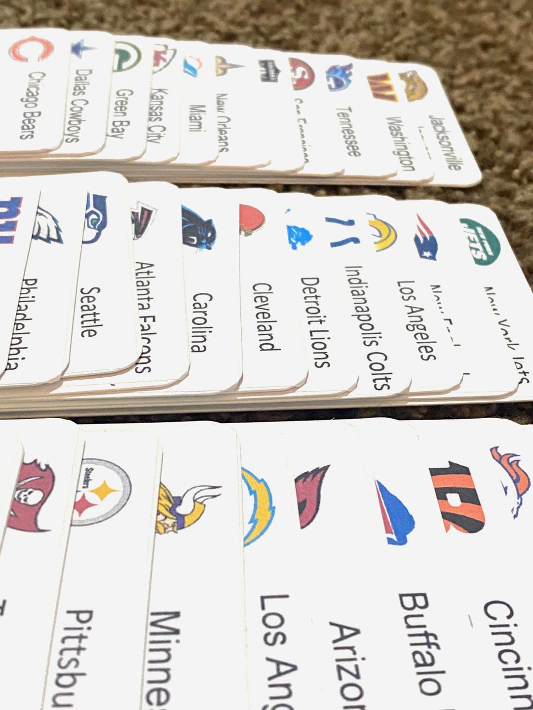 Tall Sports Card Dividers With Team Logos, Mlb, Nfl, Nhl, Nba, Sec. - Etsy