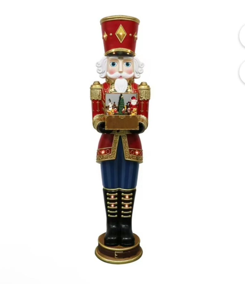 Member's Mark Giant Sized 6' Pre-lit Grand Nutcracker With Music Box ...