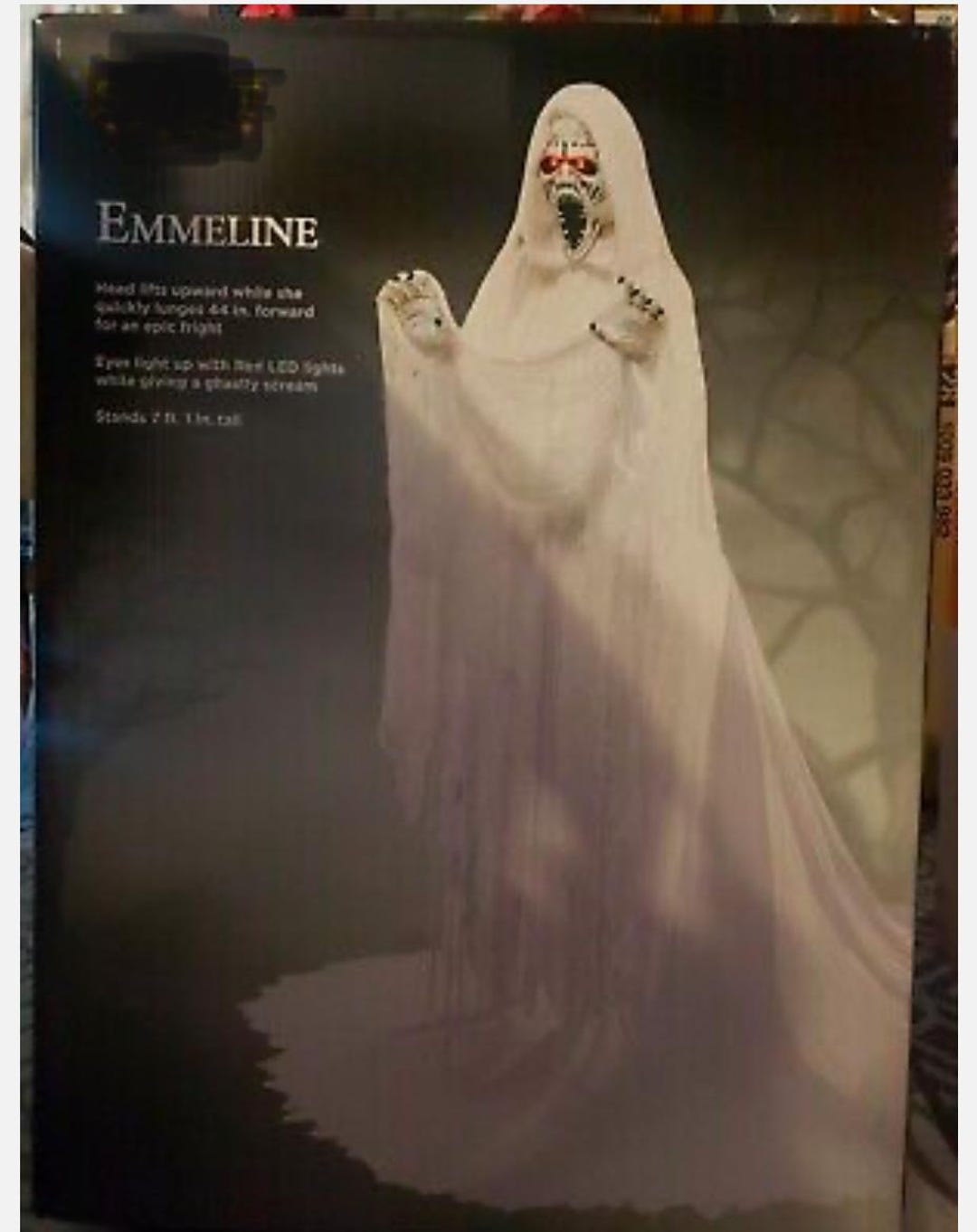 Spirit Halloween 7 Ft Emmeline Animatronic Ghost Demon Animated Reaper ...