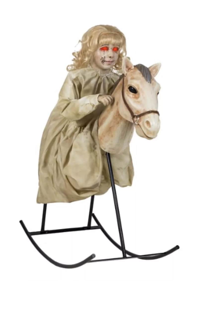 Halloween Prop Animated 3 Ft Rocking Horse Dolly Animatronic - Etsy