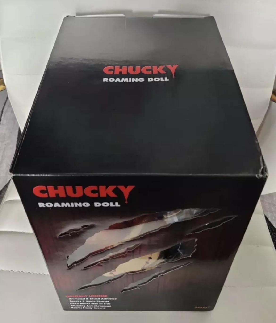 Spirit Halloween 2.4 Ft Bump ‘N Go Chucky Animatronic - Decorations ...