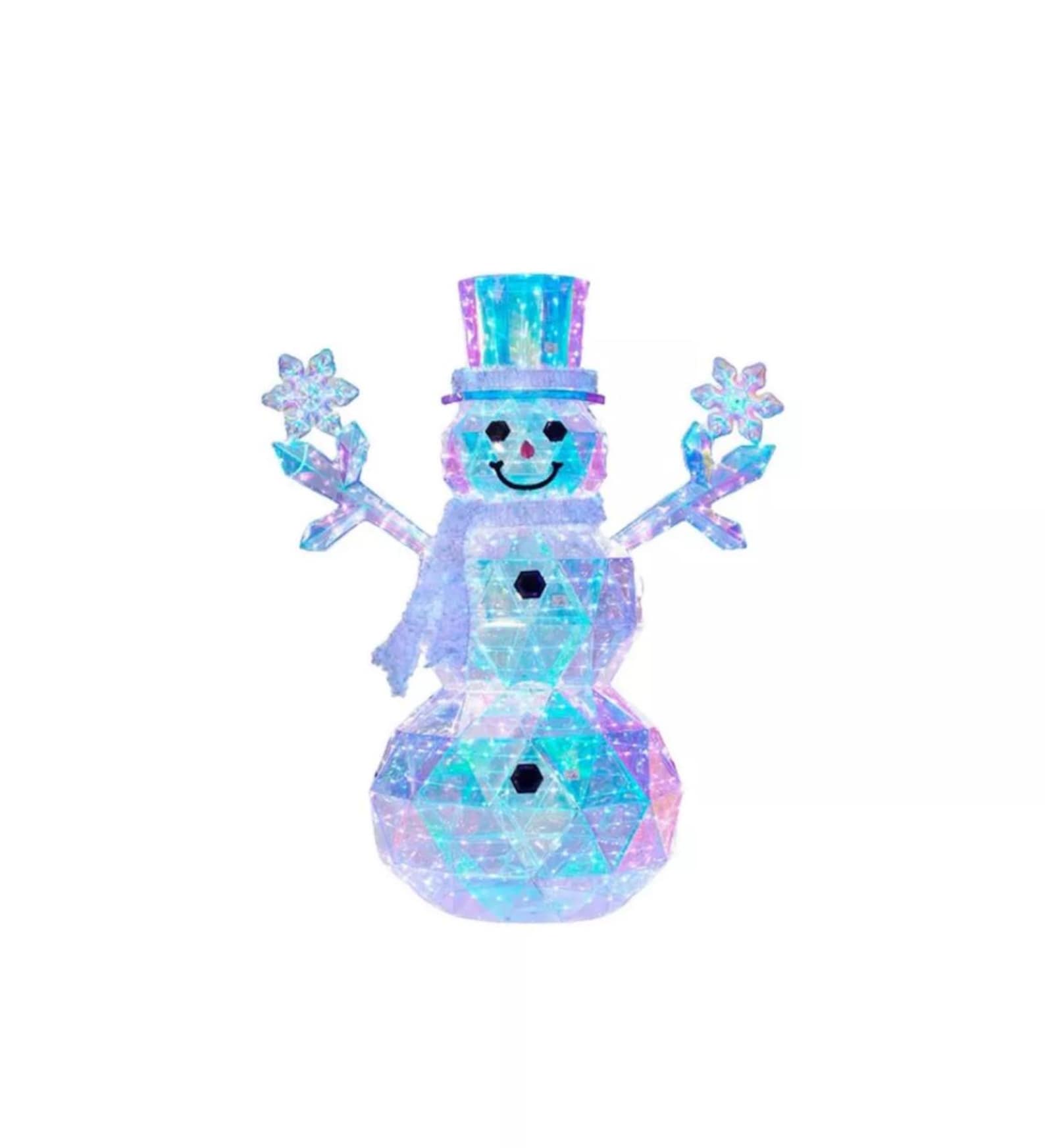 6' Pre-lit Prismatic Snowman (sc) - Etsy