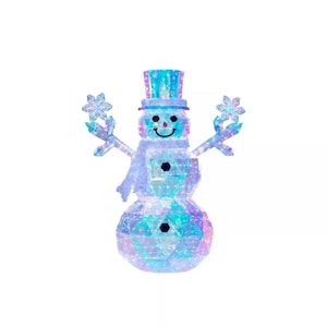 6' Pre-lit Prismatic Snowman (sc) - Etsy