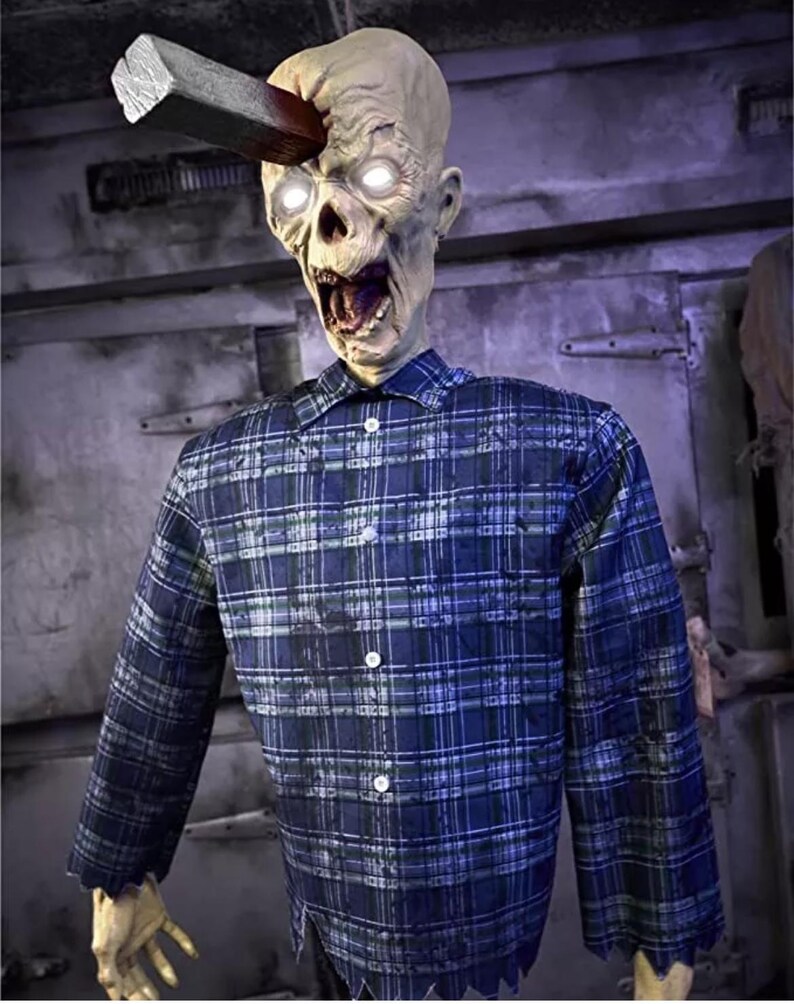 Spirit Halloween 3.2 Ft Spike Animatronic Zombie Animated Scary ...
