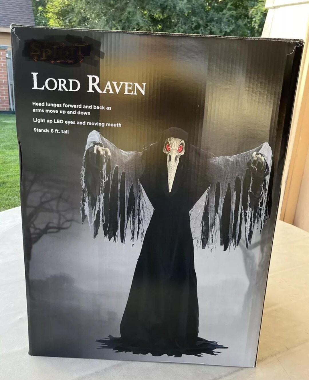 6 Ft Lord Raven Animatronic Scary Bird Decor Animated Bird Prop - Etsy UK