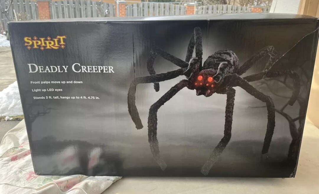 Spirit Halloween 3 Ft Deadly Creeper Animatronic Spider Prop - Etsy
