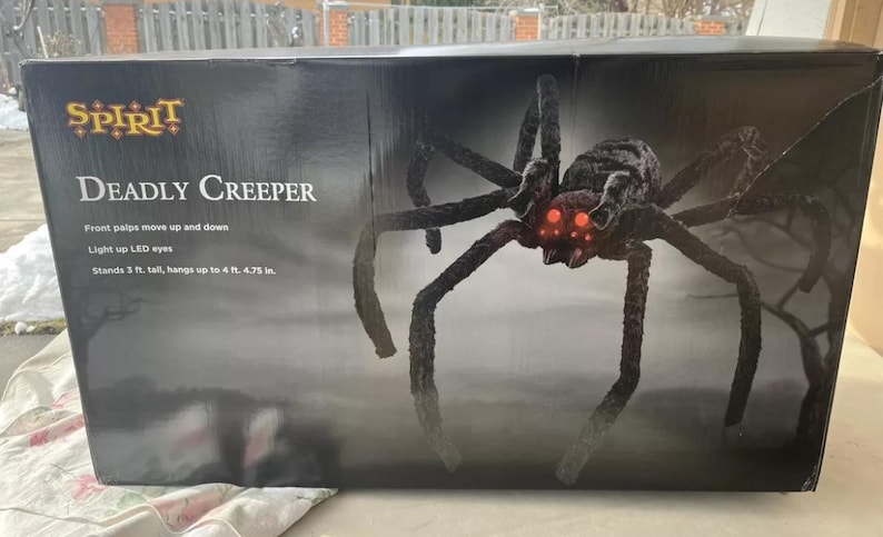 Spirit Halloween 3 Ft Deadly Creeper Animatronic Spider Prop - Etsy