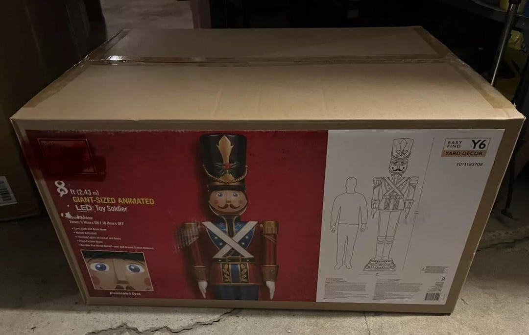 8 Ft. Giant -sized Animated LED Toy Soldier Holiday Yard Decoration - Etsy