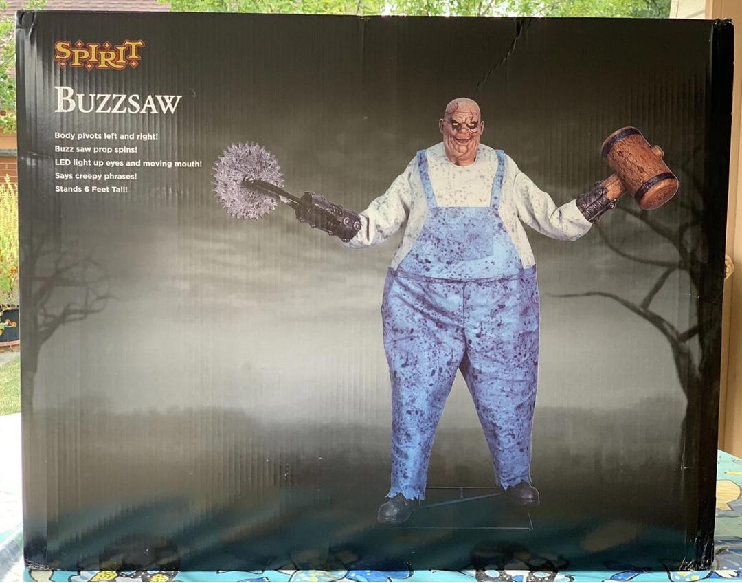 Spirit Halloween Animated Prop 6 Ft. Buzzsaw Animatronic Rare - Etsy