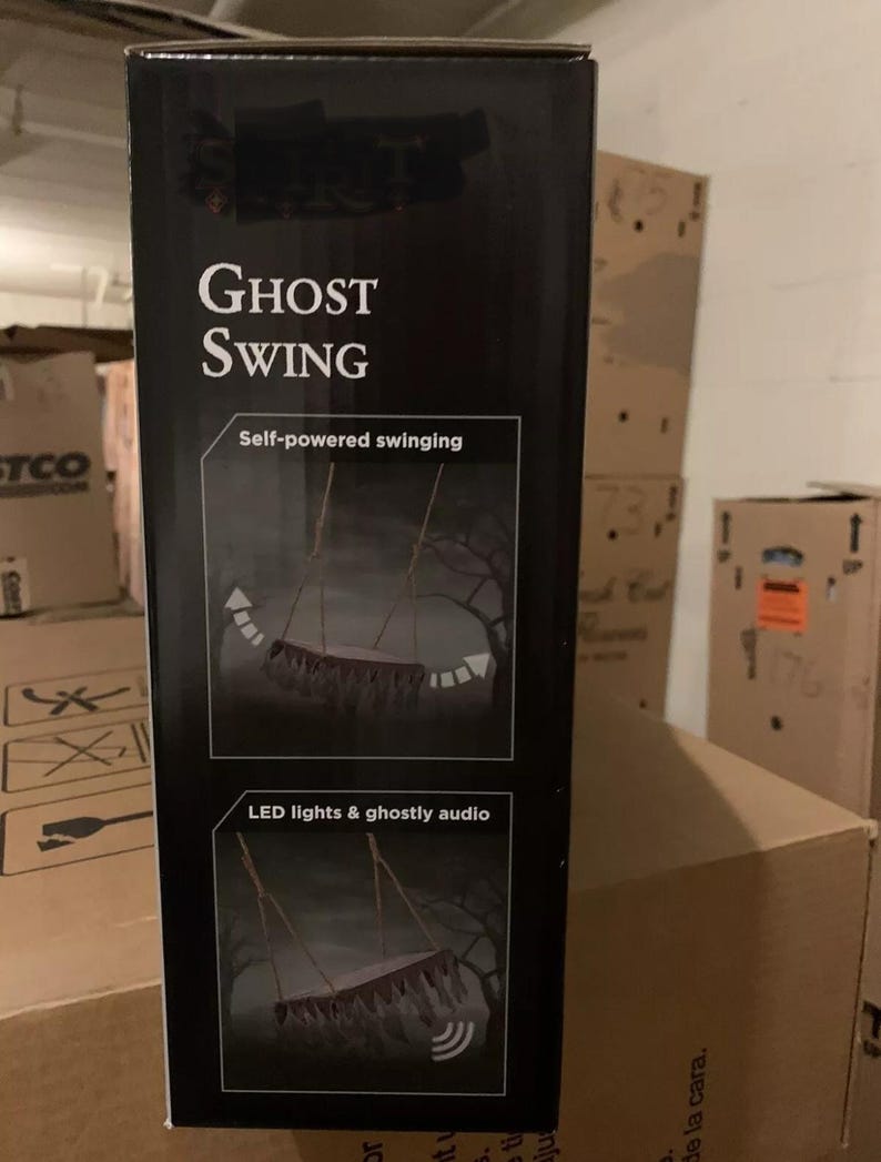 Spirit Halloween 5 Ft Ghost Swing Animatronic Prop Animated Swing - Etsy