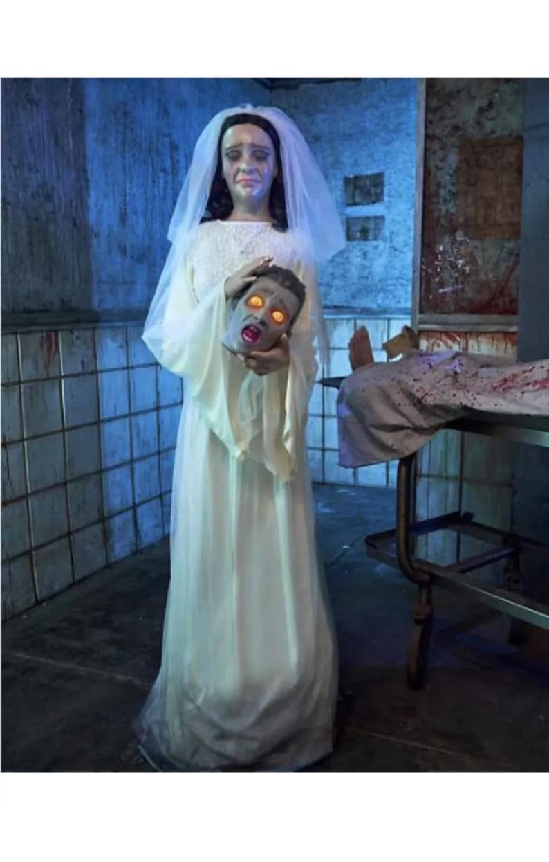 Evelyn Leech Rare Halloween Animatronic Prop Bride Decoration - Etsy