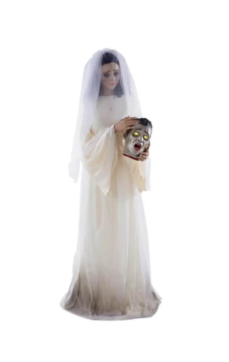 Spirit Halloween Evelyn Leech Rare Halloween Animatronic Prop Bride ...
