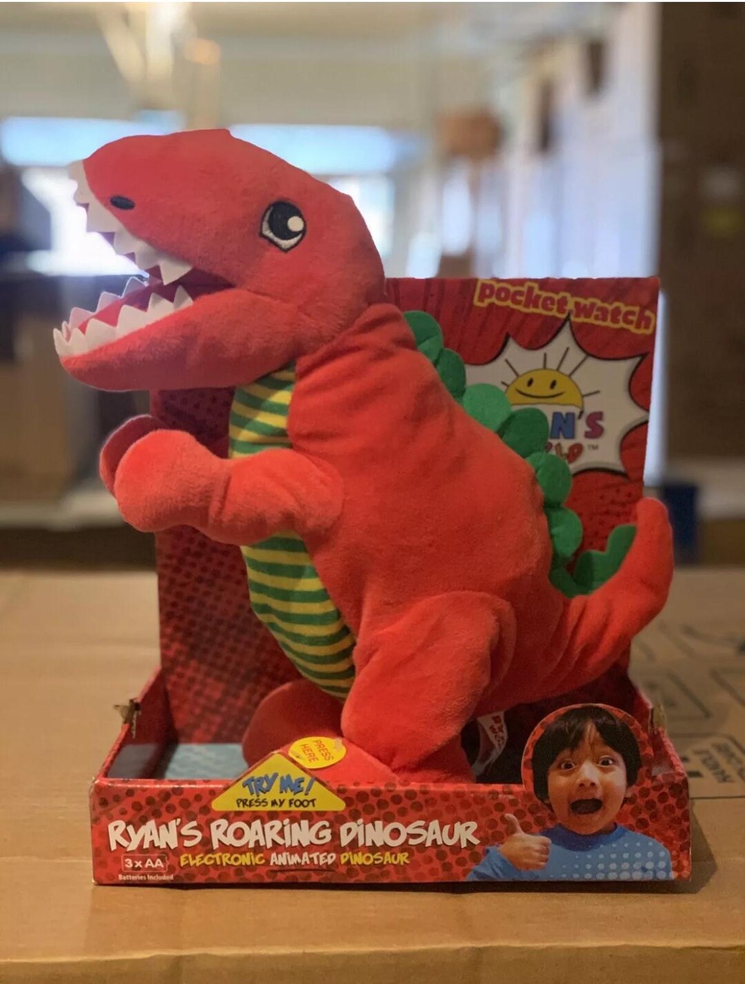 Official Ryan's World Roaring Dinosaur – Red Tyrannosaurus Rex - Etsy