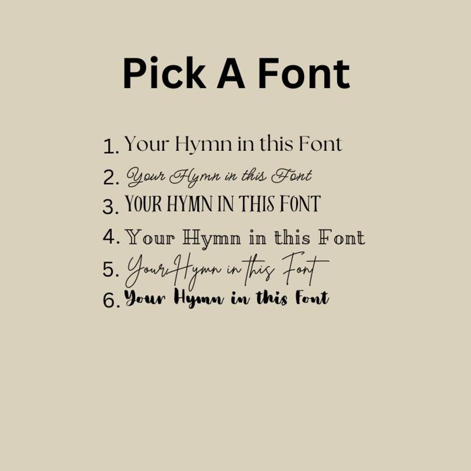 Custom Hymn Digital Wall Art Poster Gift - Etsy
