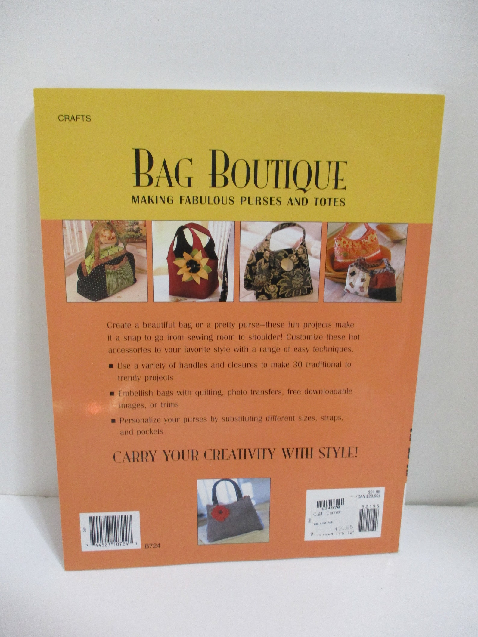 Bag Boutique Pattern Book for Purses and Totes - Etsy