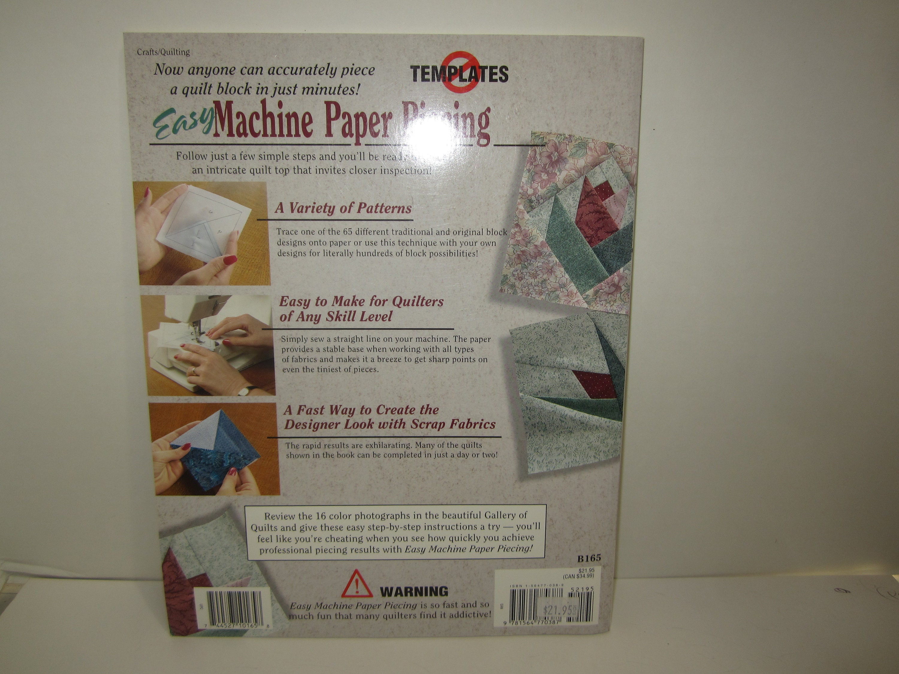 Easy Machine Paper Piecing Quilt Instruction Book - Etsy