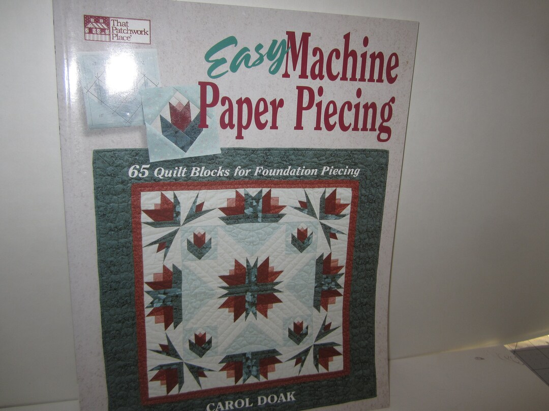 Easy Machine Paper Piecing Quilt Instruction Book - Etsy