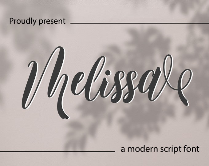 Melissa Calligraphy Font a Handwritten Font Font Download Cricut Font ...