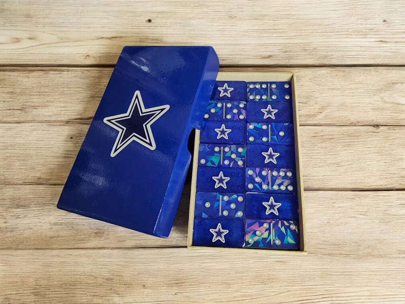 Custom Holographic Dominos Set - Sports Team Inspired Colors - NFL, MLB ...