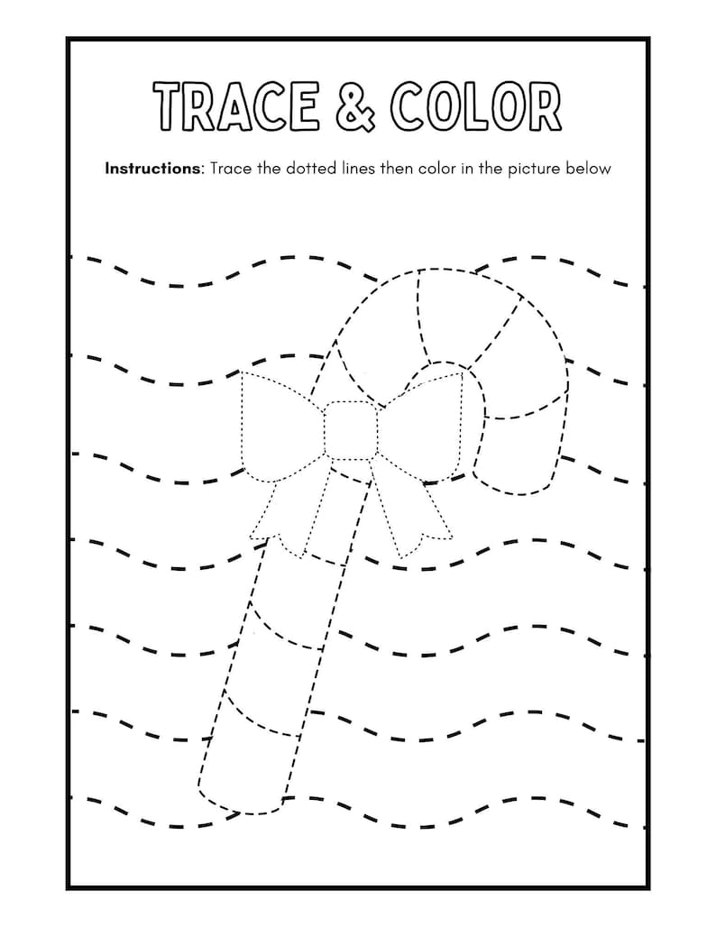 Pre K Christmas Worksheet Bundle - Etsy