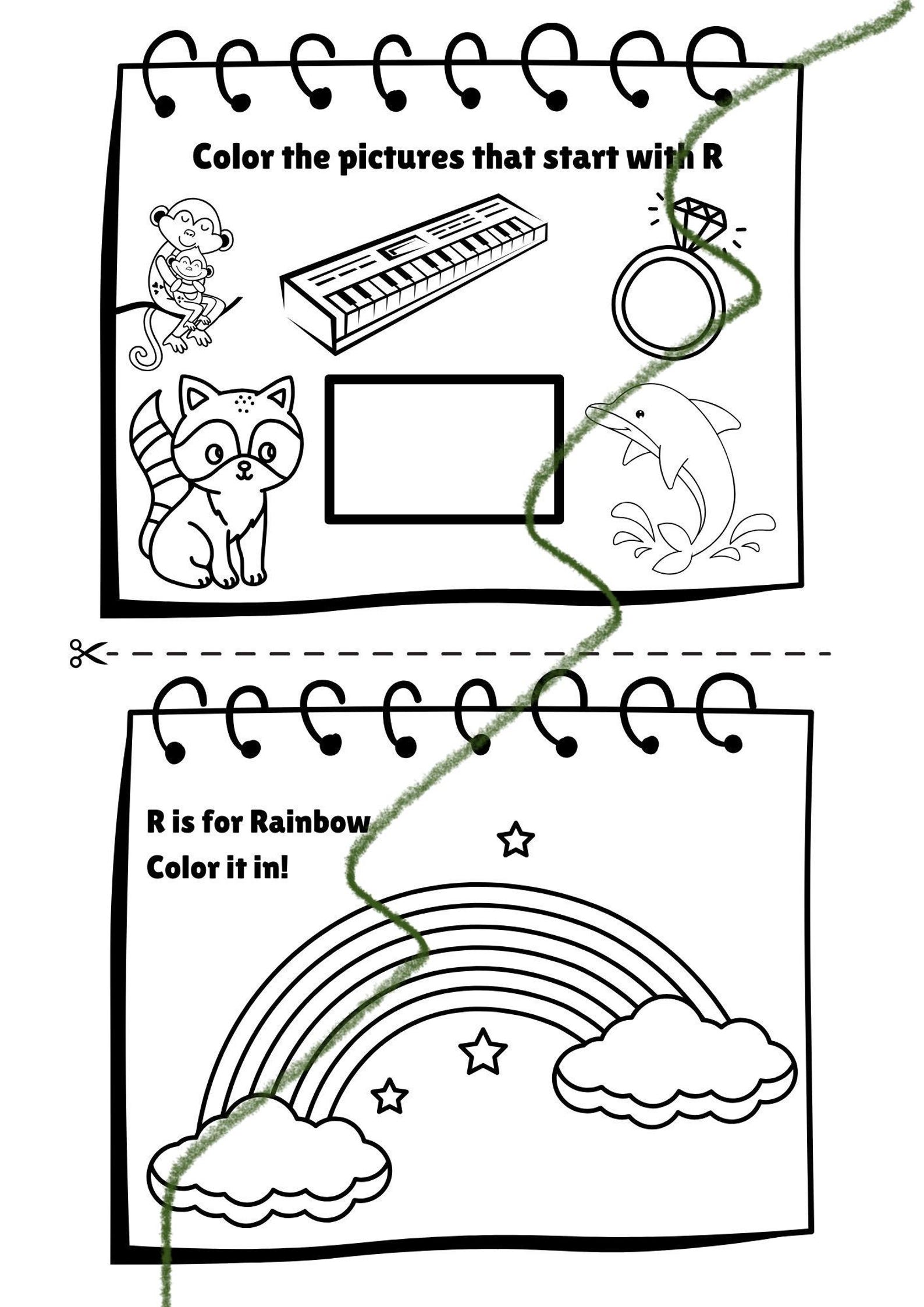 Letter R Book - Etsy