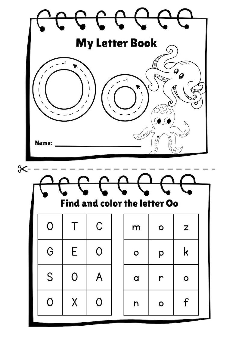 Letter O Book - Etsy