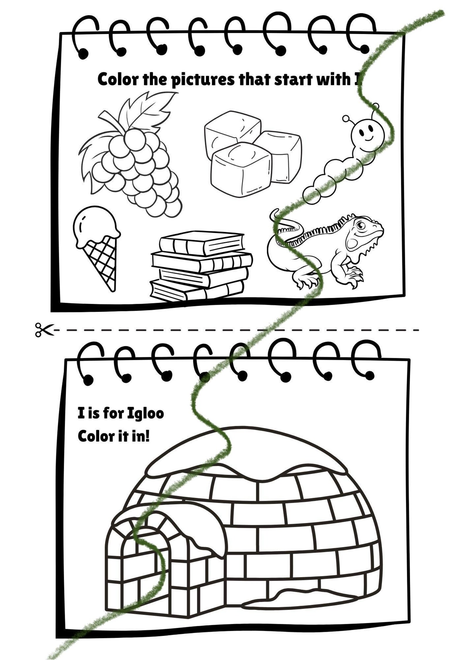 Letter I Book - Etsy