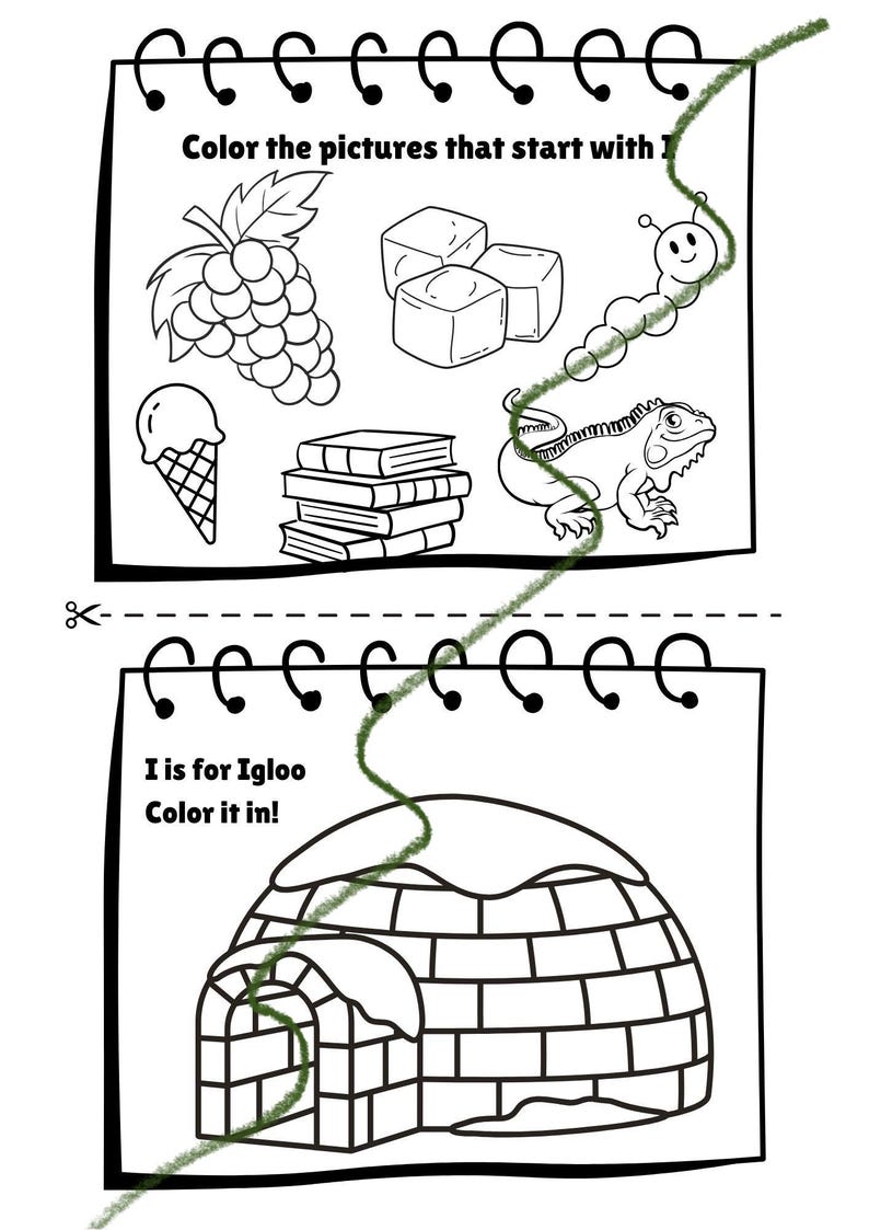 Letter I Book - Etsy