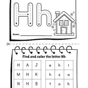 Letter H Book - Etsy