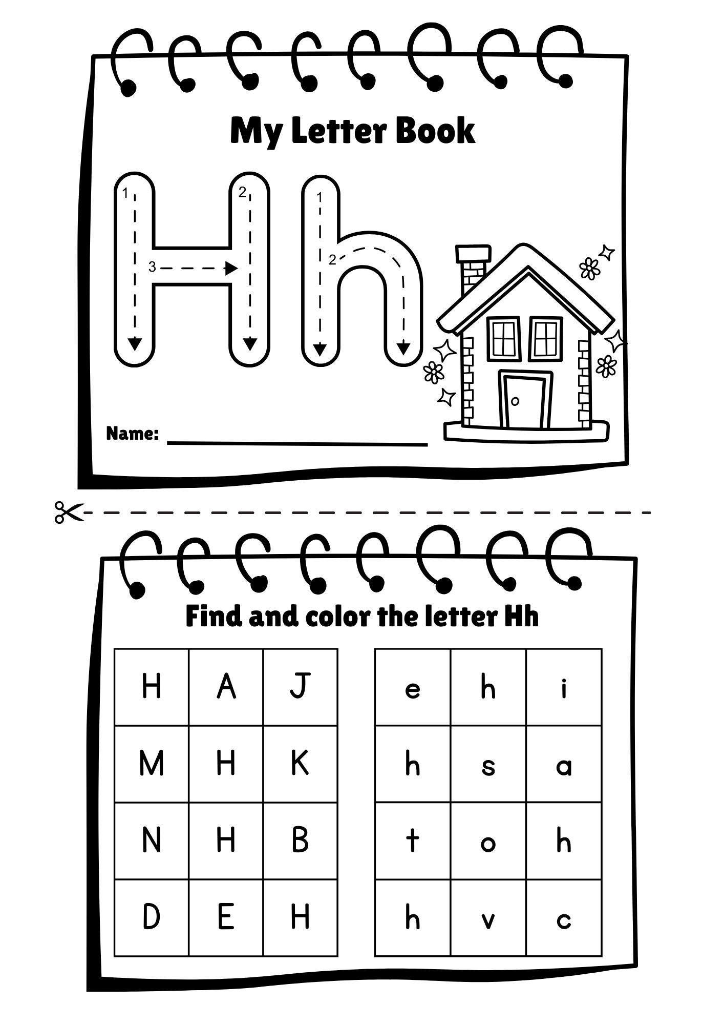 Letter H Book - Etsy