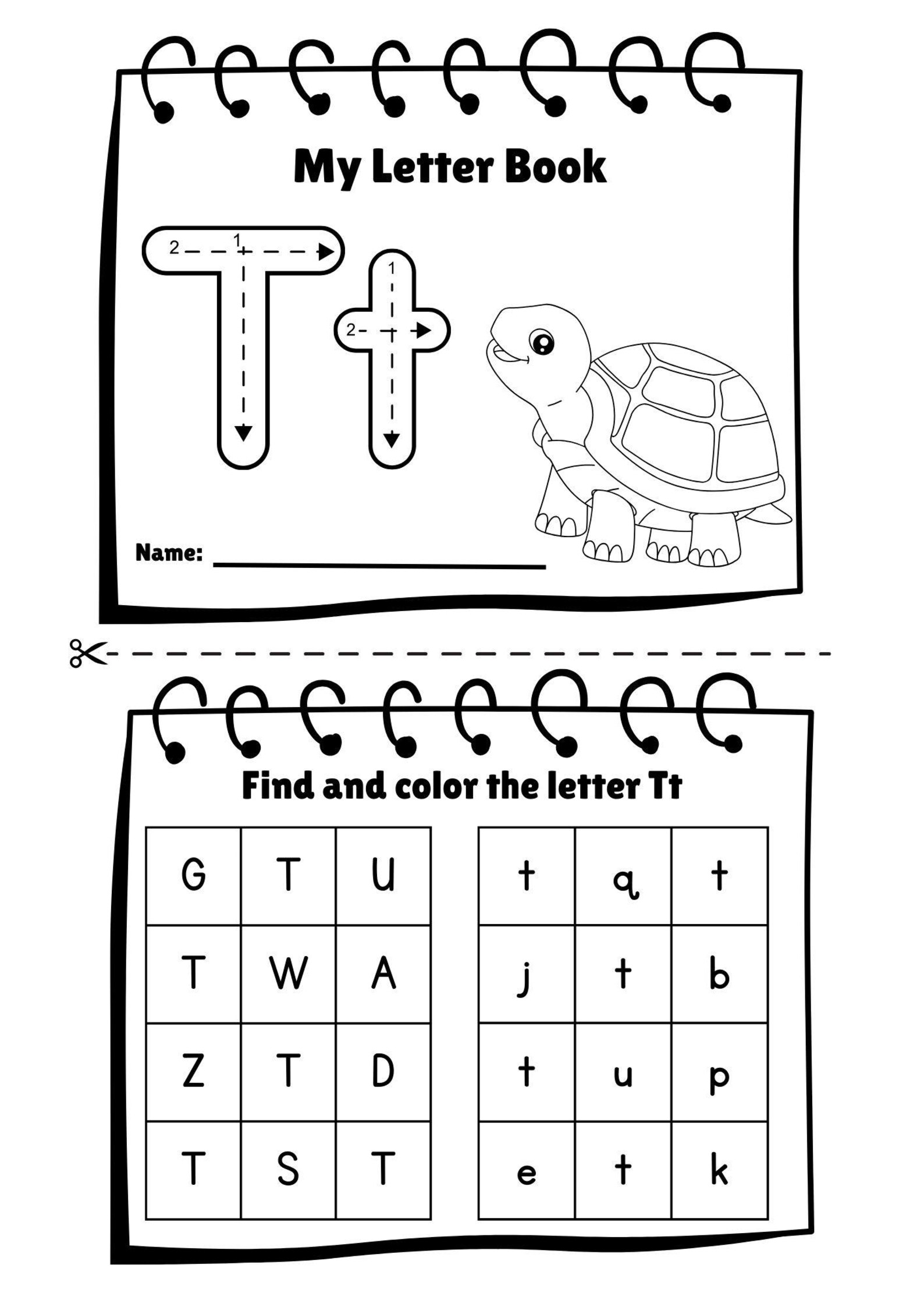 Letter T Book - Etsy