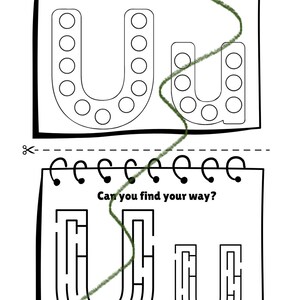 Letter U Book - Etsy