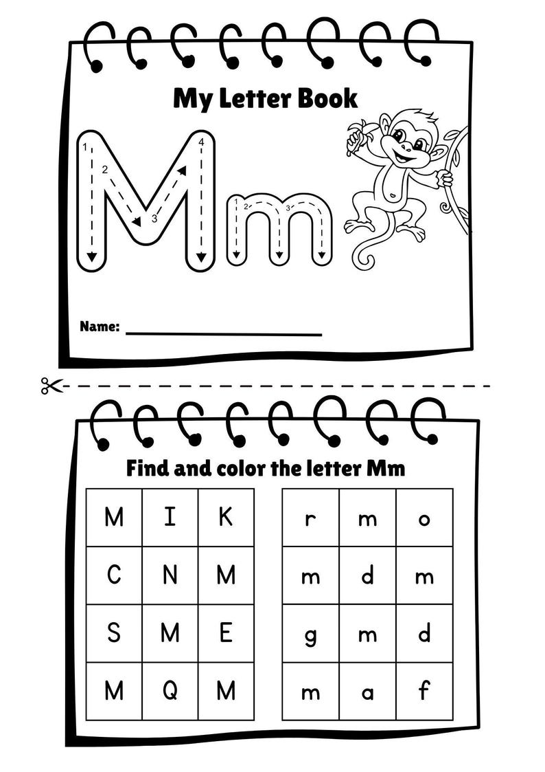 Letter M Book - Etsy