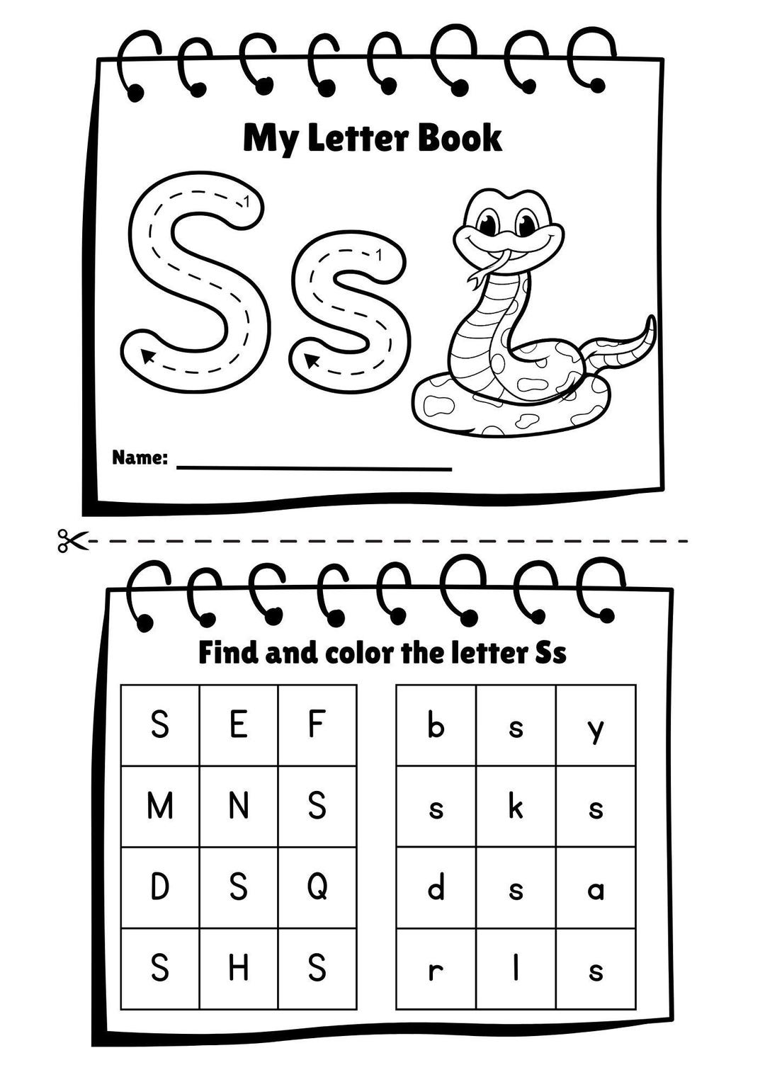 Letter S Book - Etsy