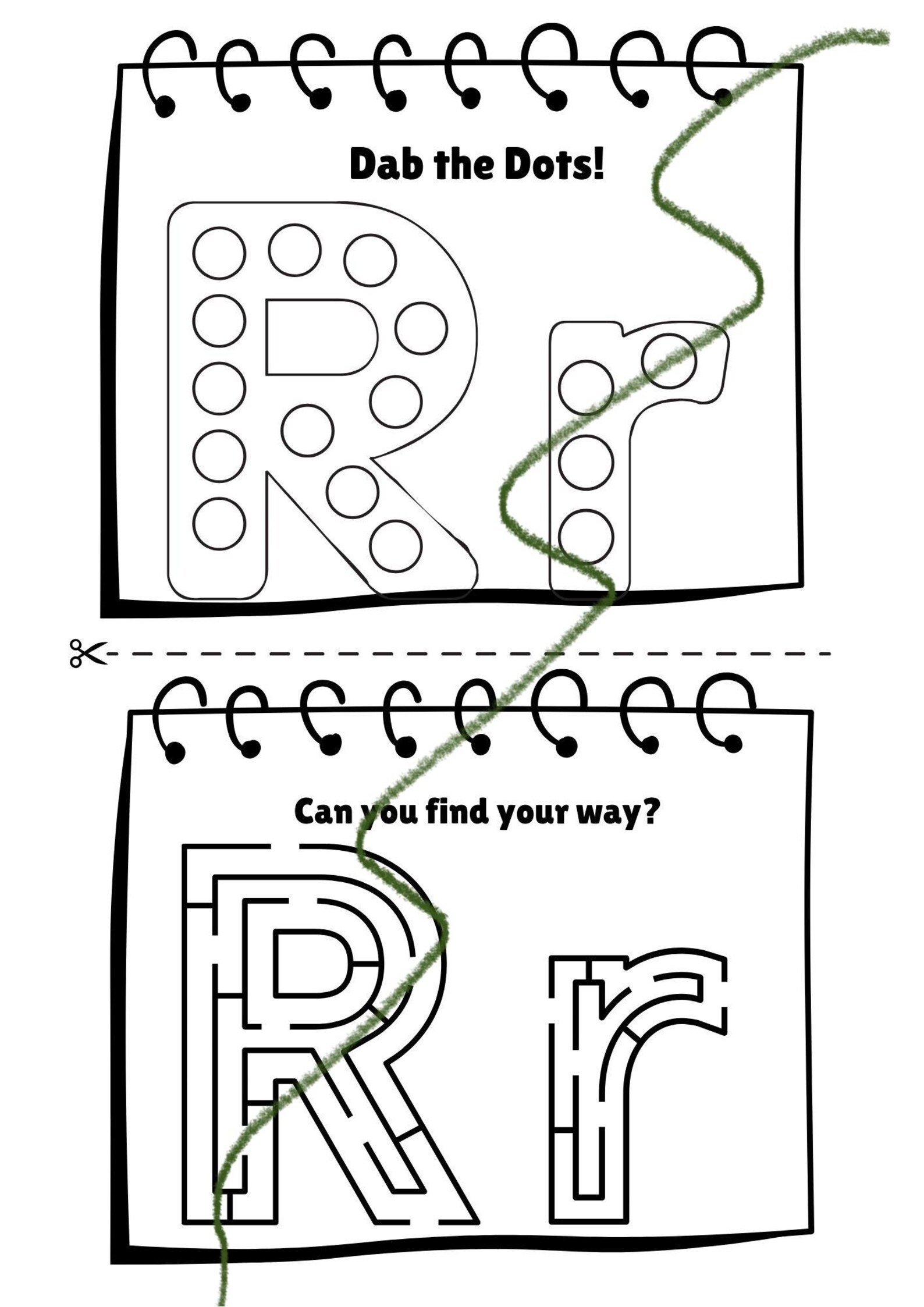 Letter R Book - Etsy