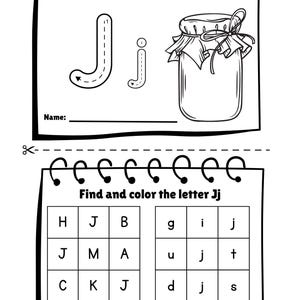 Letter J Book - Etsy