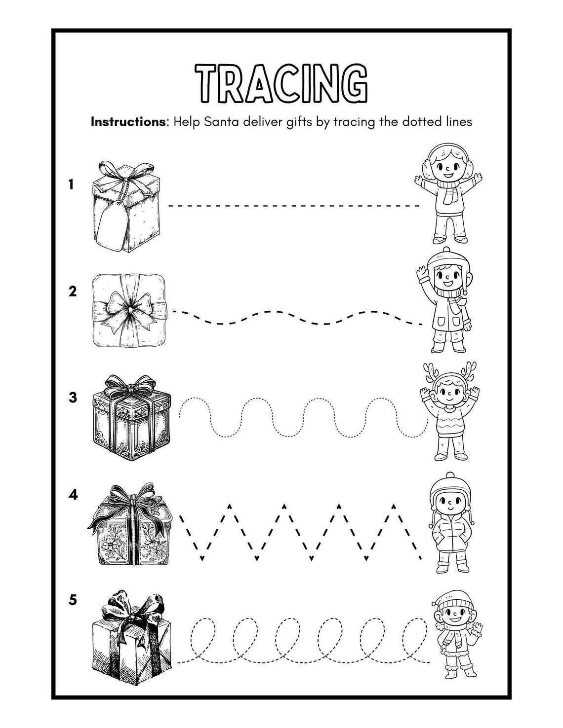 Pre K Christmas Worksheet Bundle - Etsy