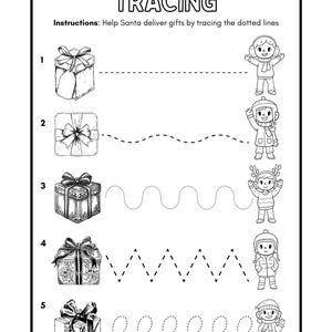 Pre K Christmas Worksheet Bundle - Etsy