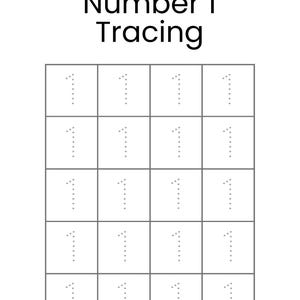 Number Tracing Bundle - Etsy