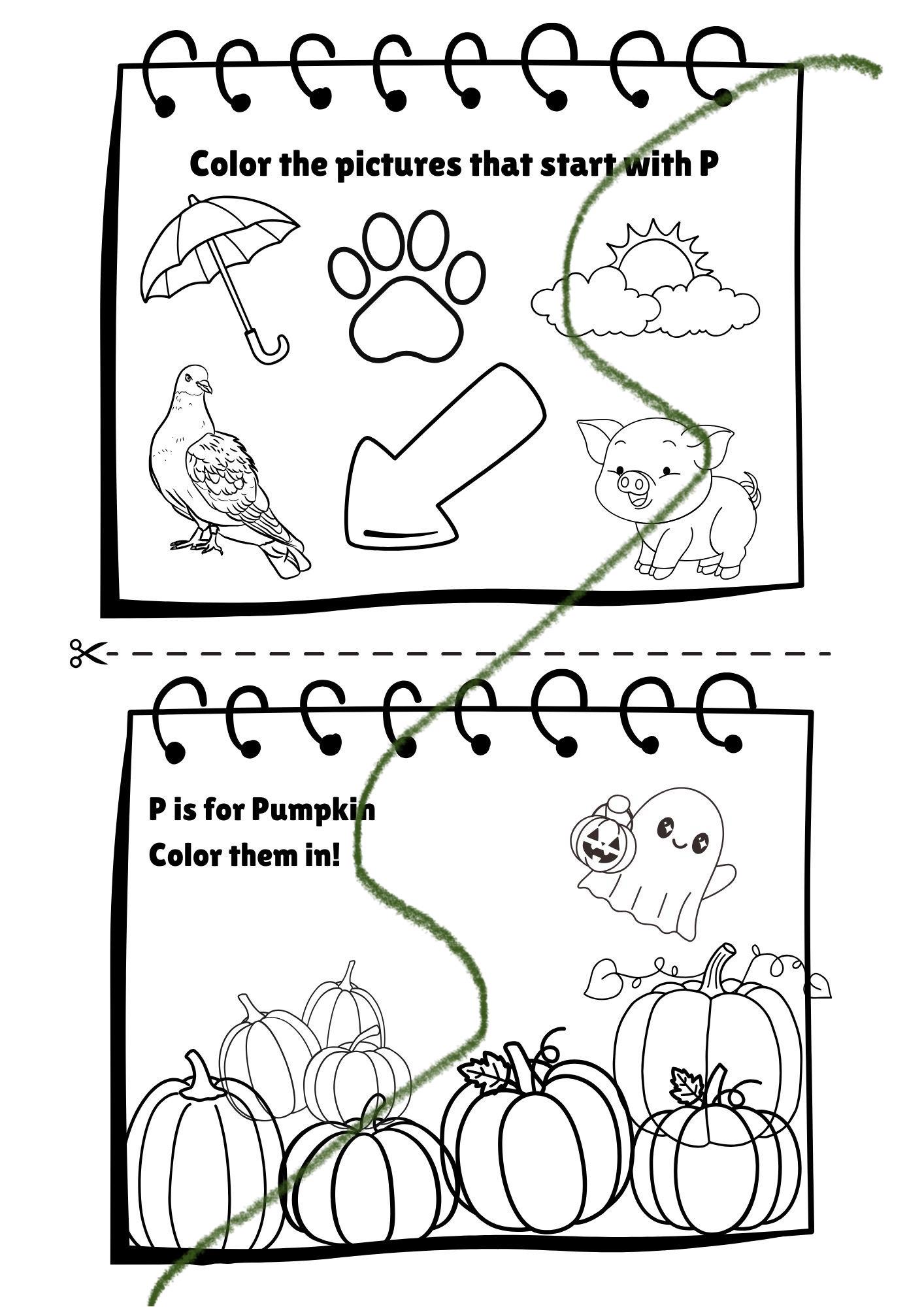 Letter P Book - Etsy