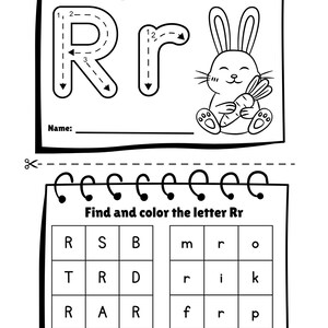 Letter R Book - Etsy