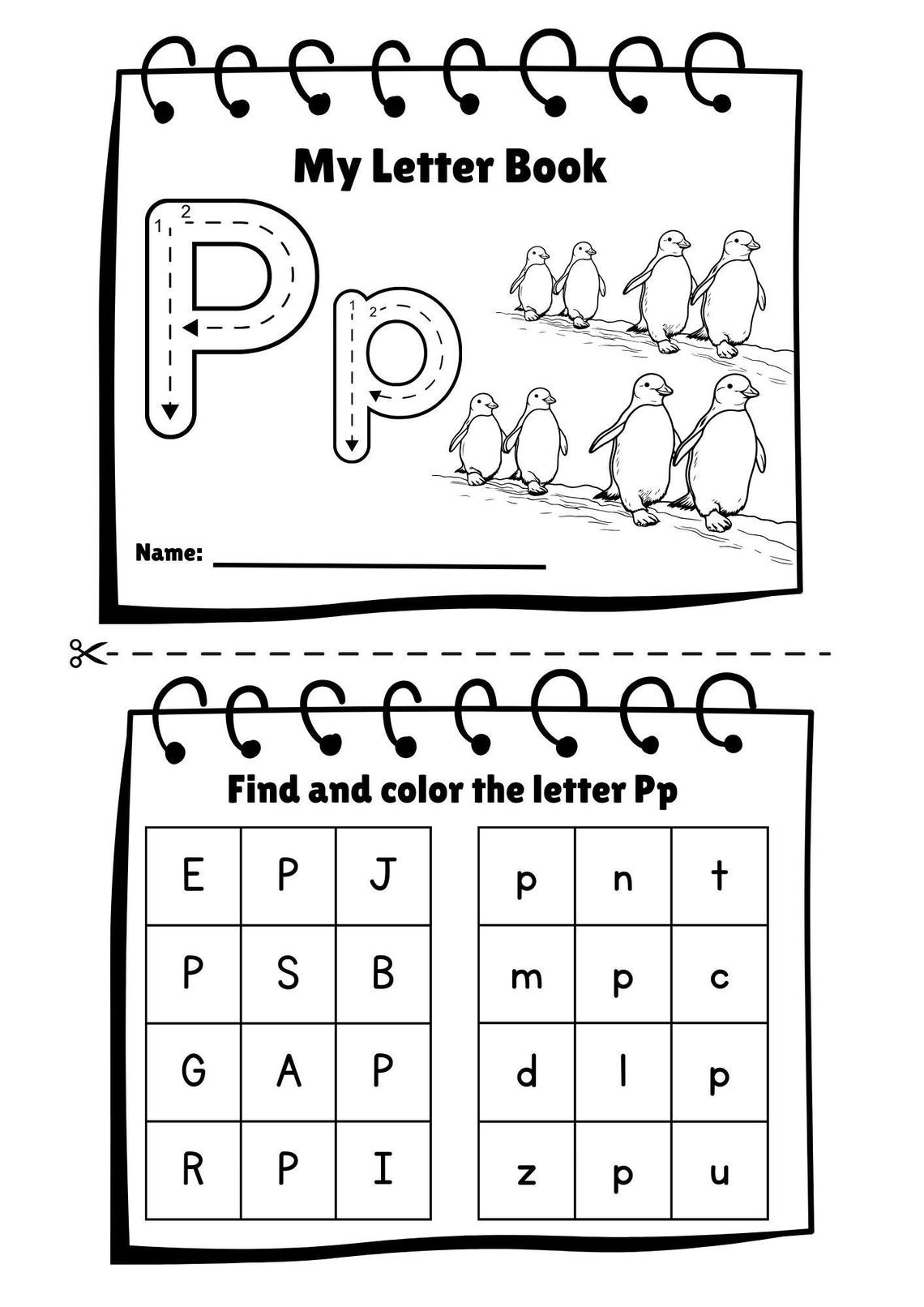 Letter P Book - Etsy