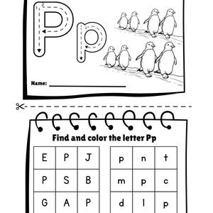 Letter P Book - Etsy